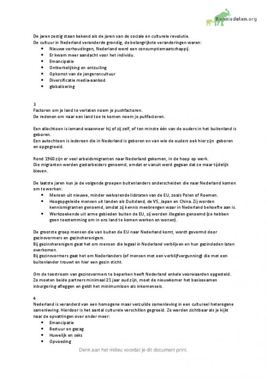 Maatschappijleer samenvatting hoofdstuk pluriforme samenleving ... Maatschappijleer samenvatting hoofdstuk pluriforme samenleving ...