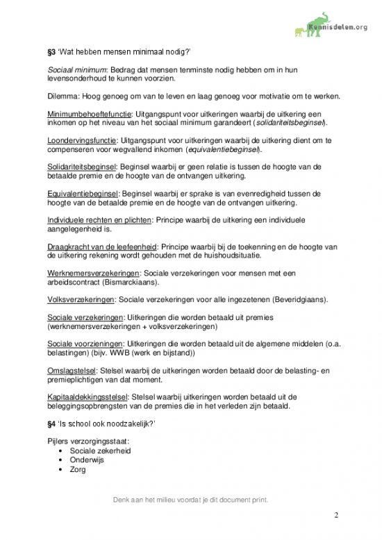 Samenvatting Maatschappijleer Dilemma hoofdstuk 3 en 4 - KennisDelen Samenvatting Maatschappijleer Dilemma hoofdstuk 3 en 4 - KennisDelen